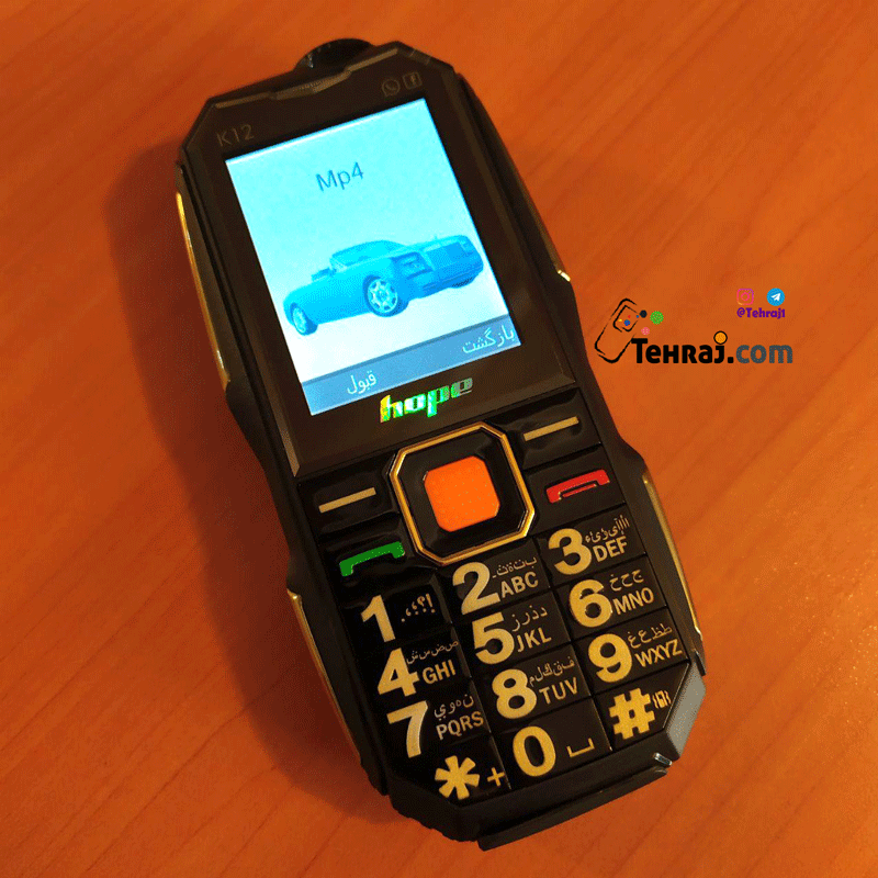 گوشی موبایل دکمه ای دو سیم کارت هوپ hope k12 اورجینال| موبایل باما