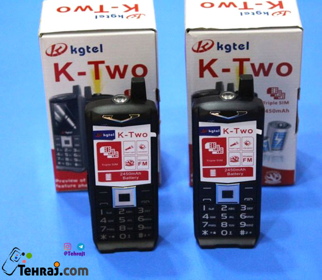 گوشی موبایل دکمه ای سه سیم کارت کاجیتل کاتو kgtel k two شرکتی| موبایل باما